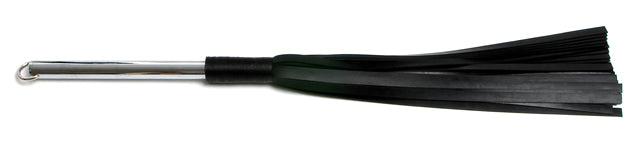 W50 Rubber Tails (12mm wide) Long Chrome Handle Flogger – Quality Control