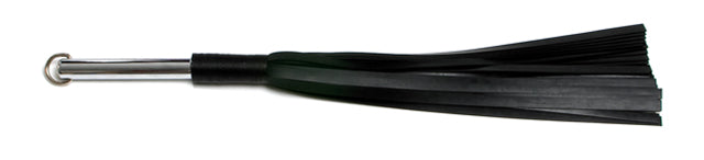W51 Rubber Tails (10mm wide) Short Chrome Handle Flogger – Quality Control